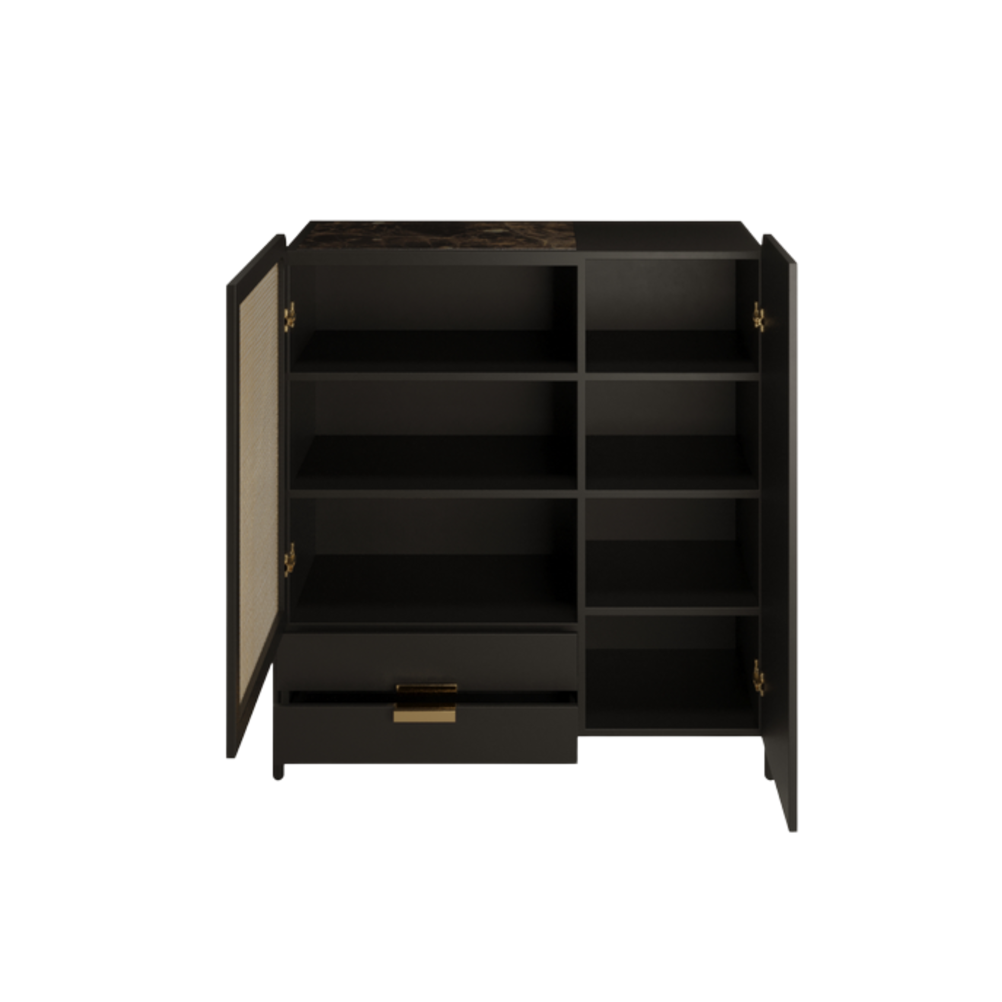 TMG - Cane Storage Unit | Elegant Wooden Side Cabinet | TheMADgroup